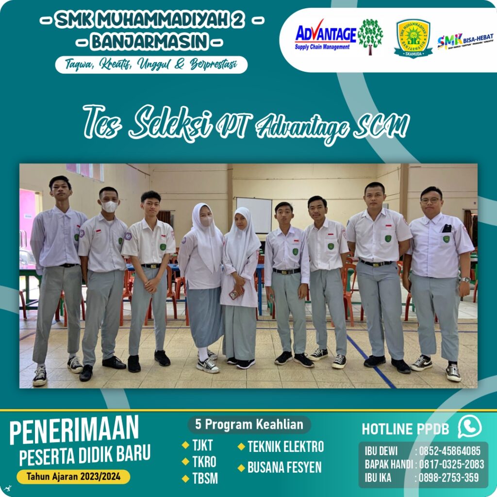 9 Siswa – Siswi (SKAMUDA) SMK Muhammadiyah 2 Banjarmasin Ikuti Seleksi ...